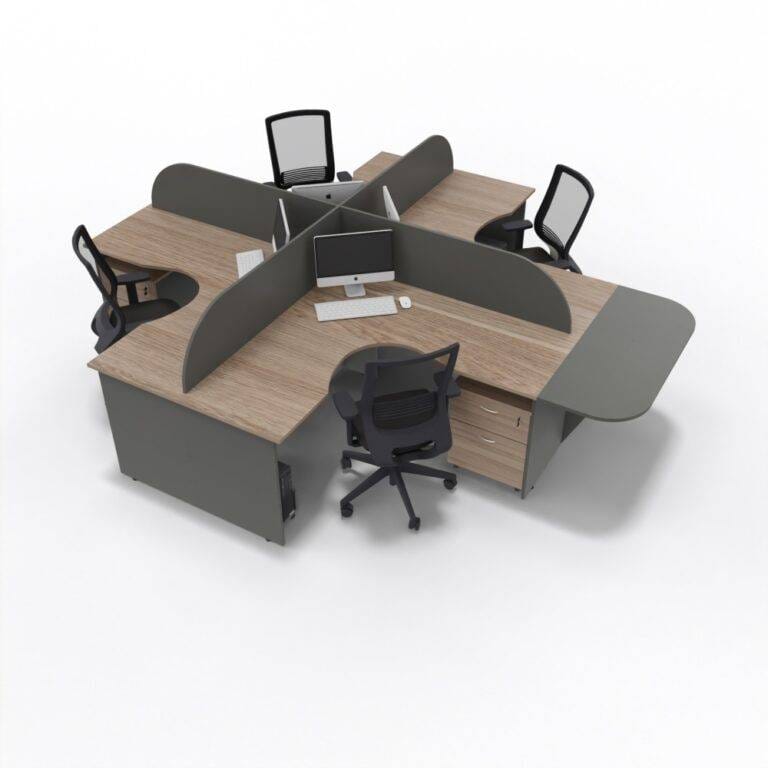 ESTACION DE TRABAJO MODULAR 4 PERSONAS - DASEC